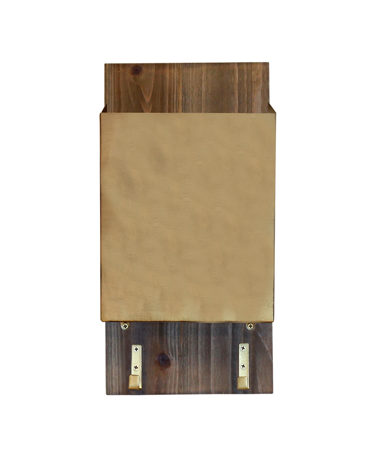 Brushed Gold Mail Storage